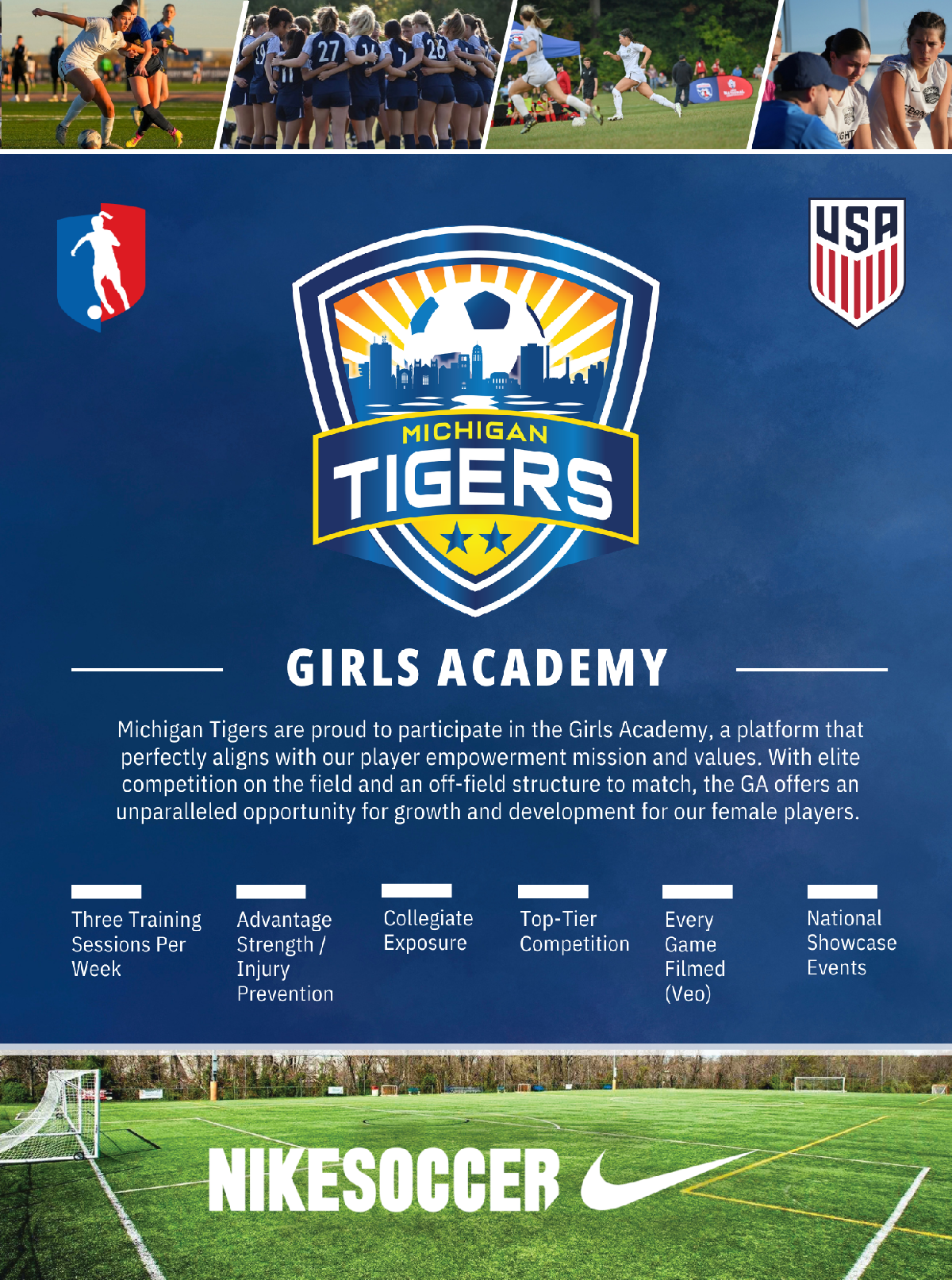 Girls Academy 2026 Flyer