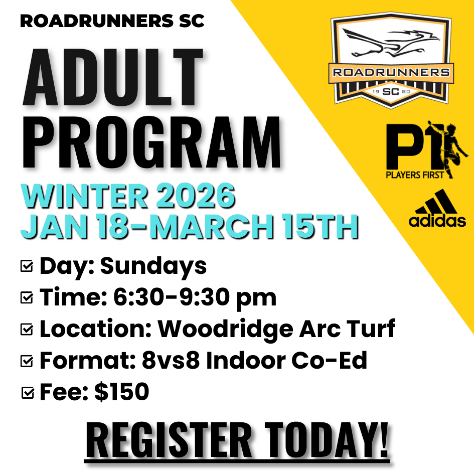 Roadrunners SC Winter Adult Program